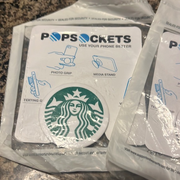 Starbucks | Cell Phones & Accessories | Starbucks Pop Sockets | Poshmark